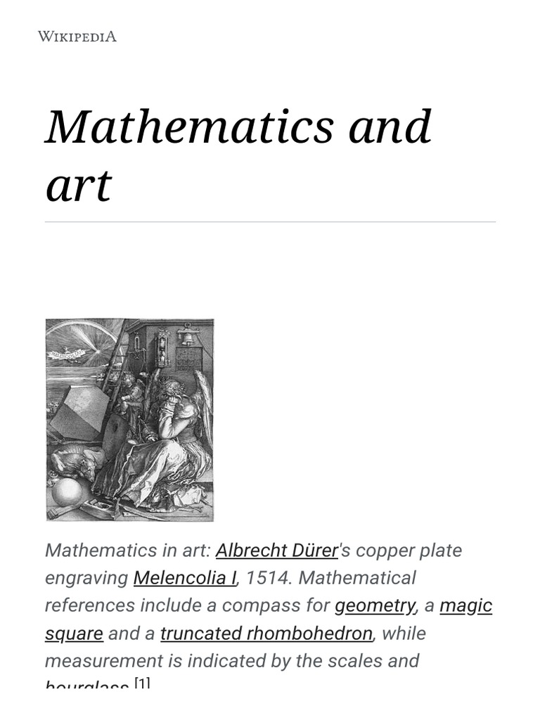 Mathematics in Visual Arts History | PDF | Perspective (Graphical ...