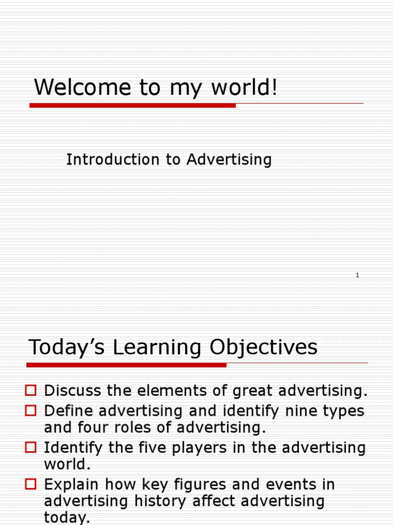 Intro 2 Advertisement | PDF | Advertising | Attitude (Psychology)