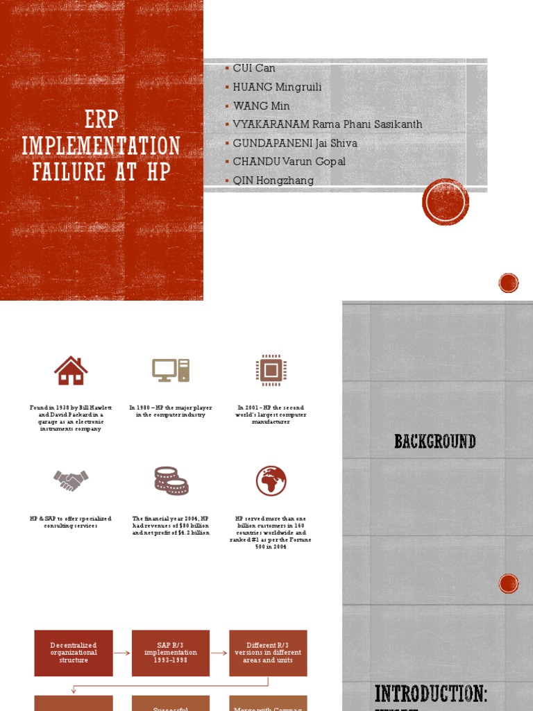 ERP Implementation Failure at HP | PDF | Hewlett Packard | Enterprise ...