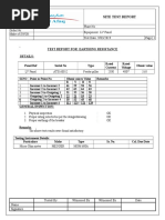 Megger Test Form | PDF | Electrical Engineering | Manufactured Goods