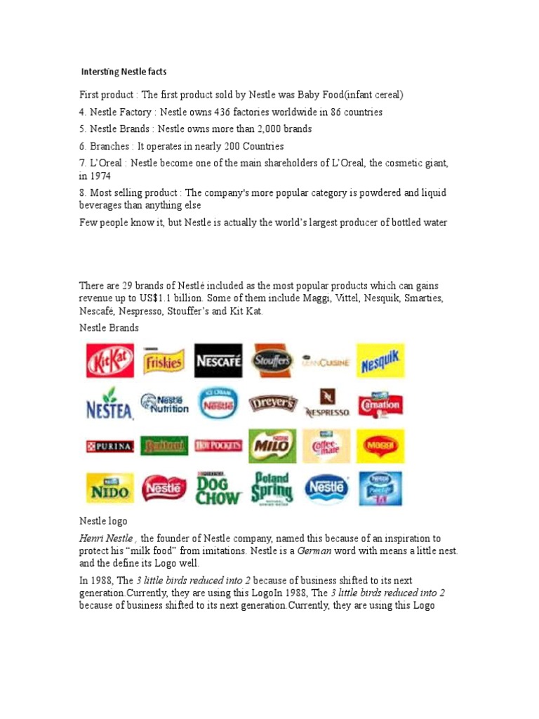Intersting Nestle Facts: Henri Nestle, The Founder of Nestle Company ...