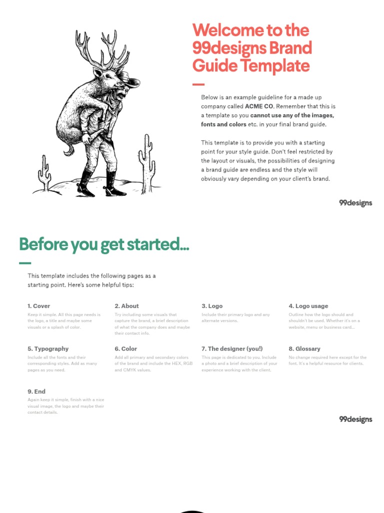 99d BrandGuide Template | PDF | File Format | Graphics