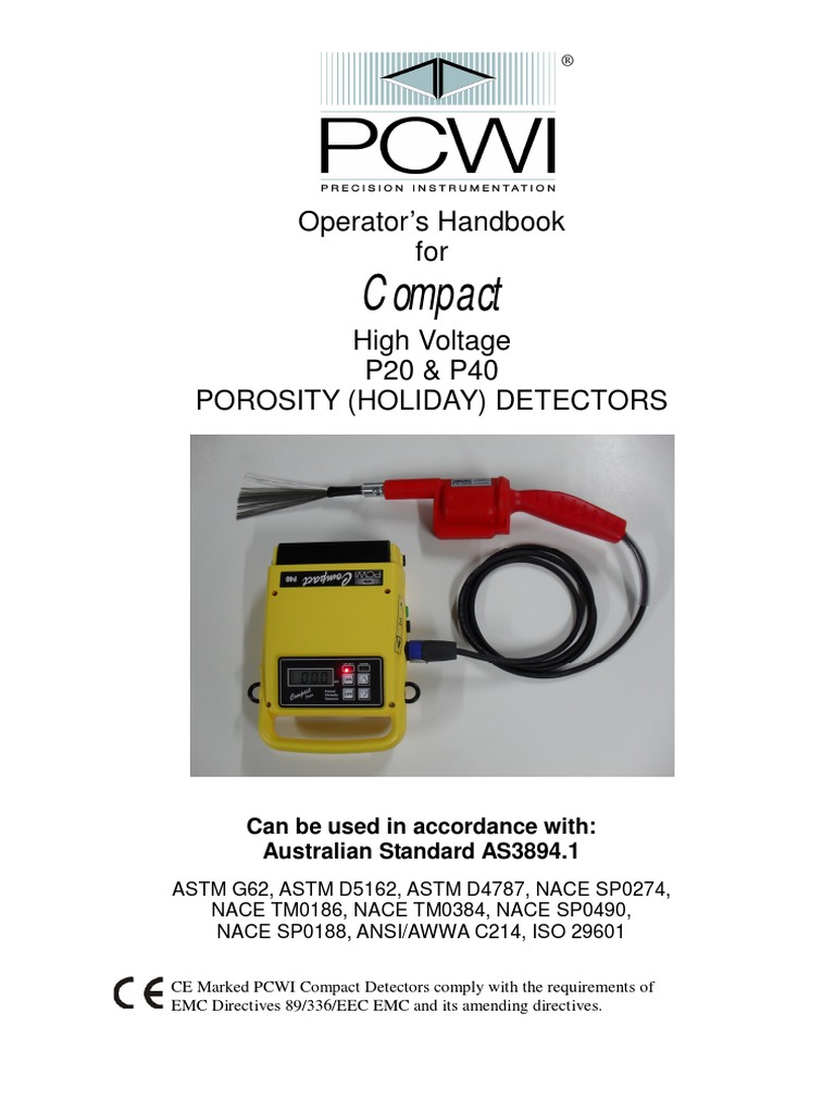Operation Manual - Pcwi | PDF | Iso 9000 | High Voltage