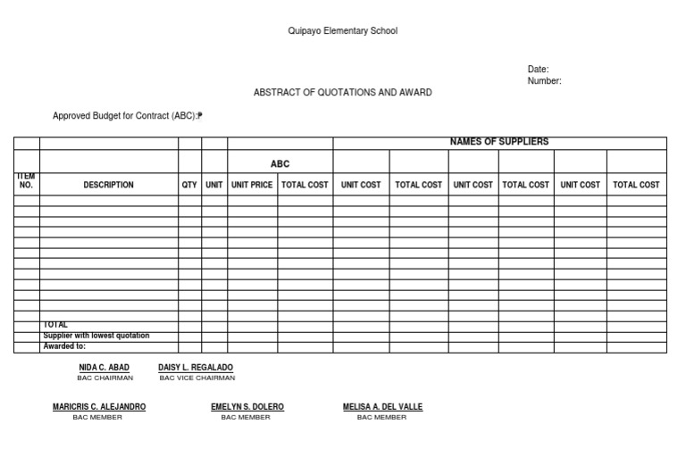 Abstract of Quotation and Award | PDF