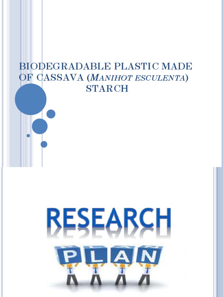 BIODEGRADABLE PLASTIC Plan | PDF | Biodegradation | Plastic