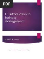 Introduction to Business Management Notes | PDF | Entrepreneurship ...