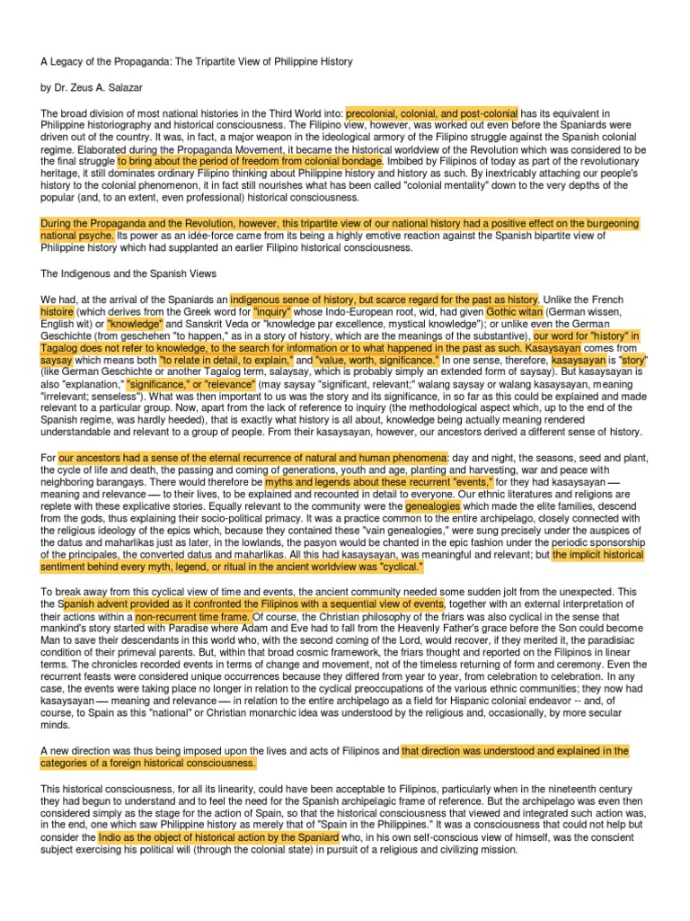 A Legacy of the Propaganda the Tripartite View of Phil History 2 Copy ...