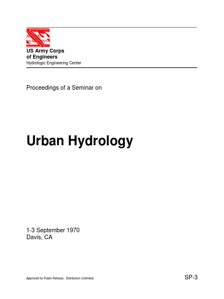 HEC USACE Urban Hydrology | Download Free PDF | United States Army ...