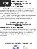 Electric Fan Parts & Functions Guide | PDF | Electric Motor | Bearing ...