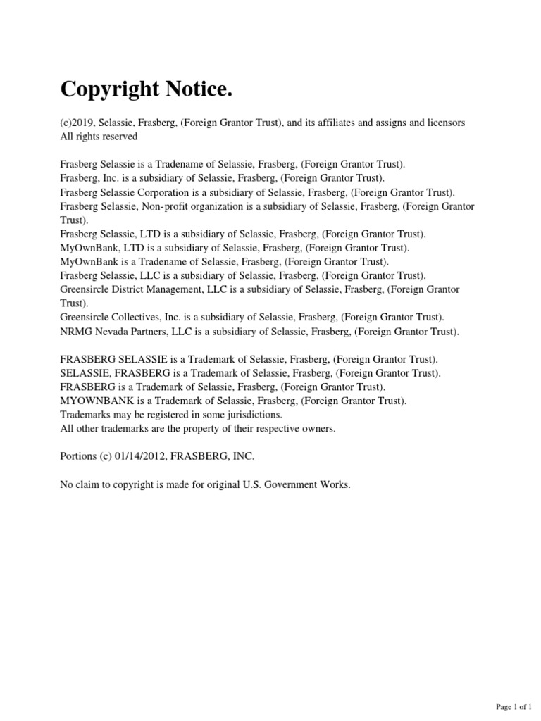 Copyright Notice | PDF