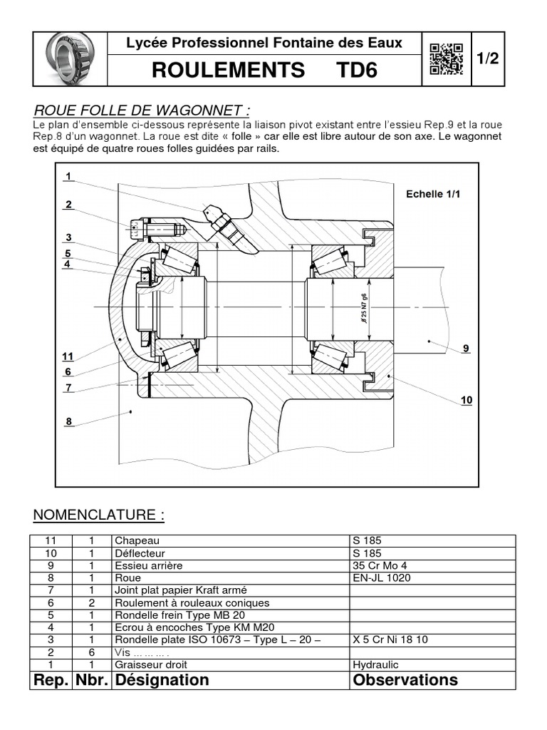 TD6 Roulements | PDF
