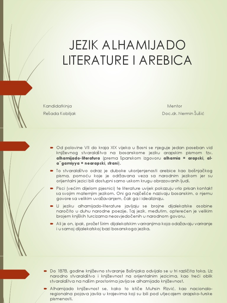 Jezik Alhamijado | PDF