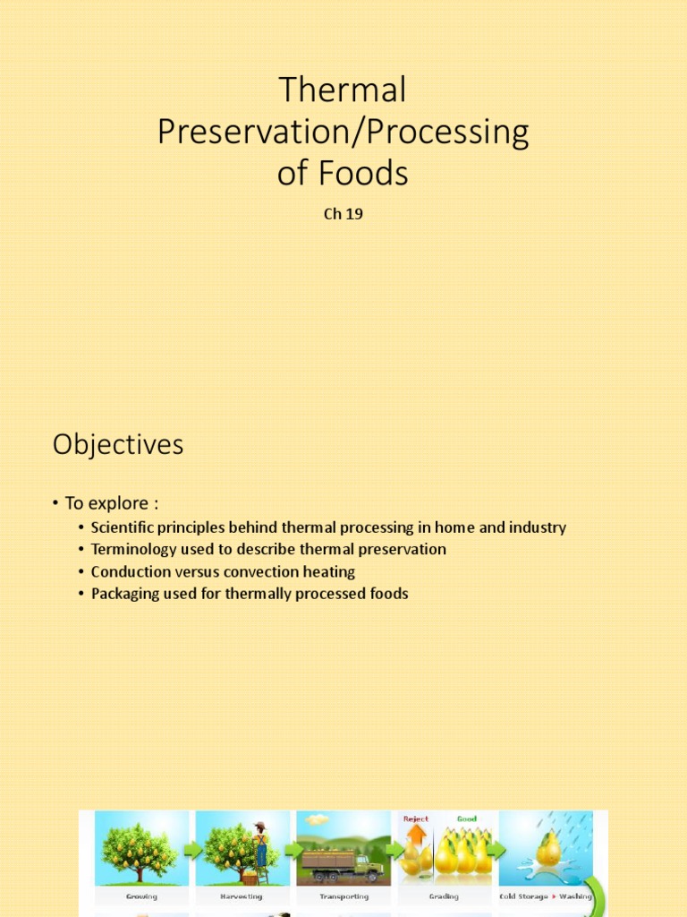 Thermal Processing of Foods | PDF | Food Preservation | Sterilization ...