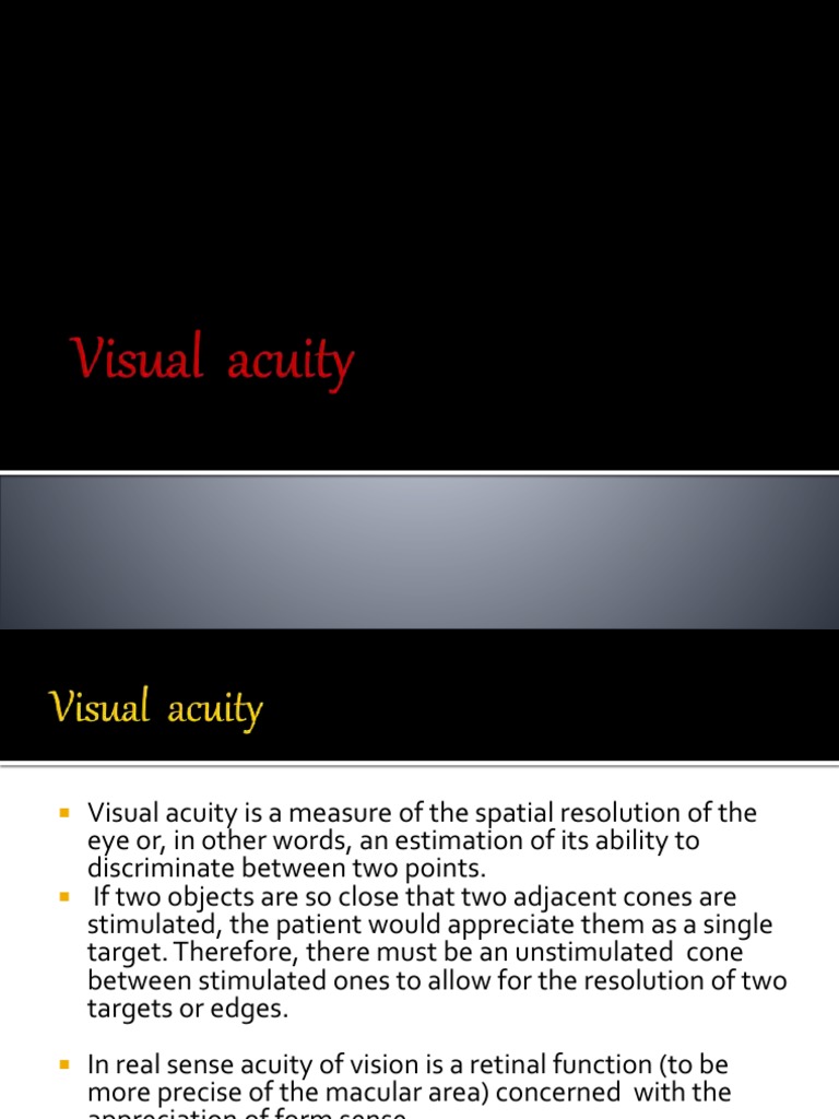 Visualacuity | PDF | Visual Acuity | Eye