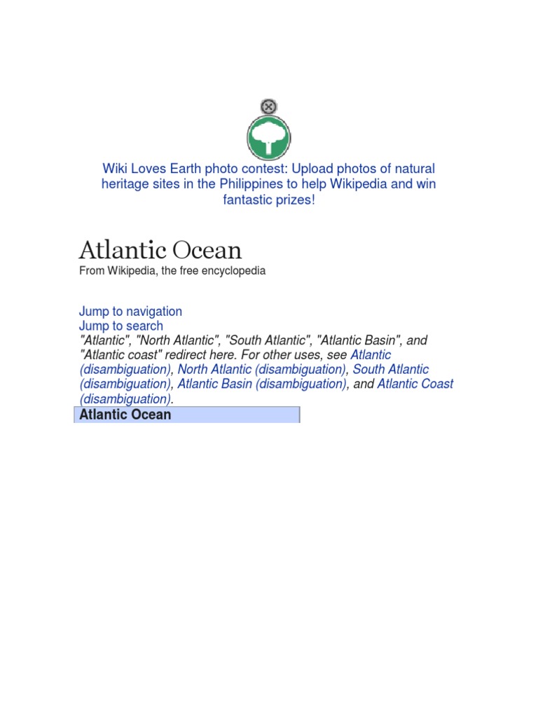 Atlantic Ocean | PDF | Atlantic Ocean | Physical Oceanography