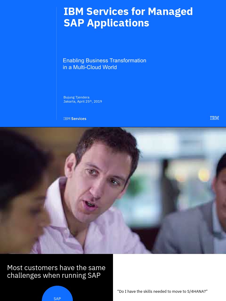 IBM Services For Managed SAP Application - Jakarta 25th April 2019 ...