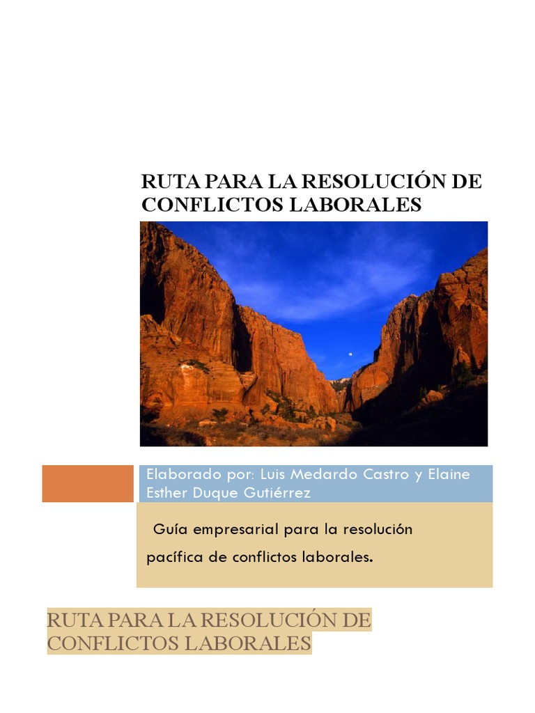 Resolución de Conflictos Folleto | PDF | Gobierno | Instituciones sociales