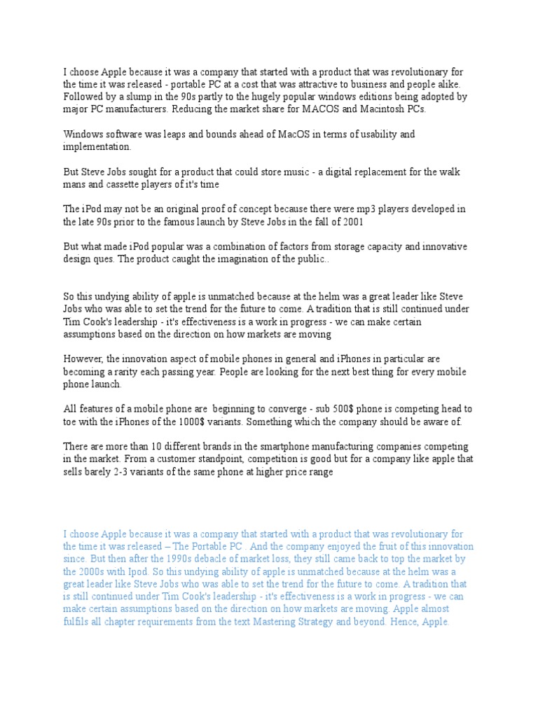 Apple's Evolution in Consumer Electronics | PDF | Apple Inc. | Smartphone