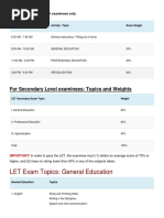 LET Reviewer Gen Ed, Prof Ed, Majorship With Answers - Licensure Exam ...