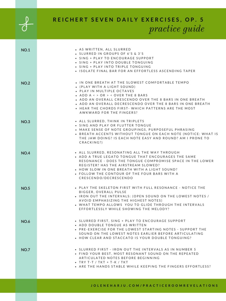 Seven Daily Exercises for Clarinet: A Practice Guide for Developing ...