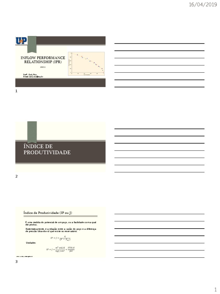 IPR - Inflow Performance Relationship | PDF | Reservatório de petróleo ...