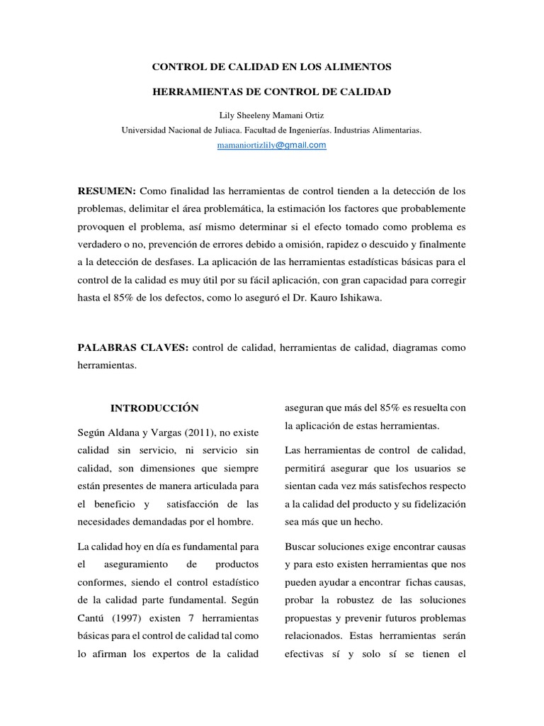 Herramientas de Control de Calidad (Mejorado) | PDF | Histograma | Calidad (comercial)