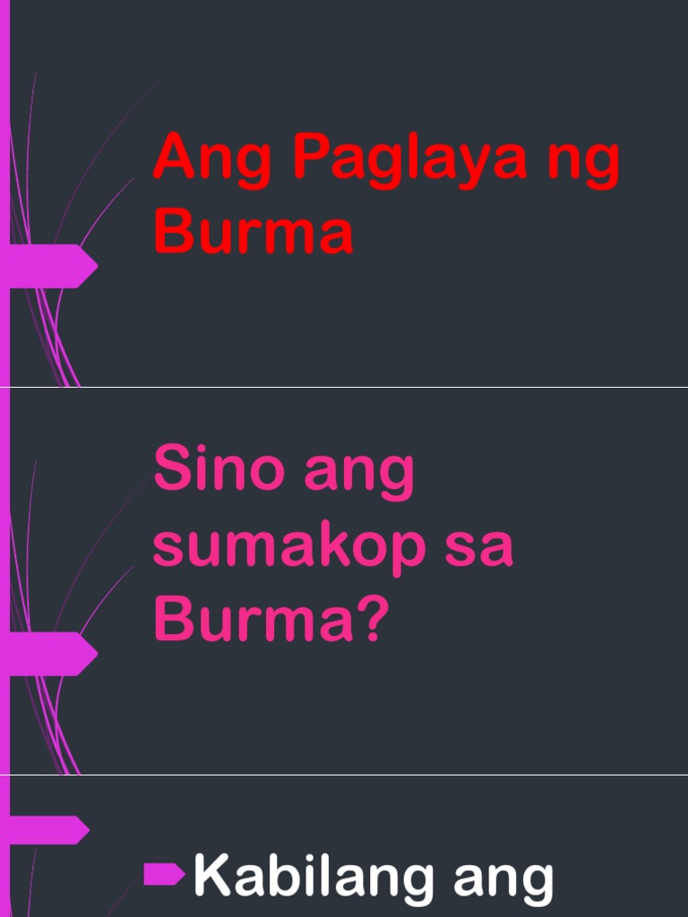 Ang Paglaya NG Burma | PDF