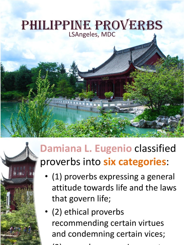 Philippine Proverbs PDF | PDF
