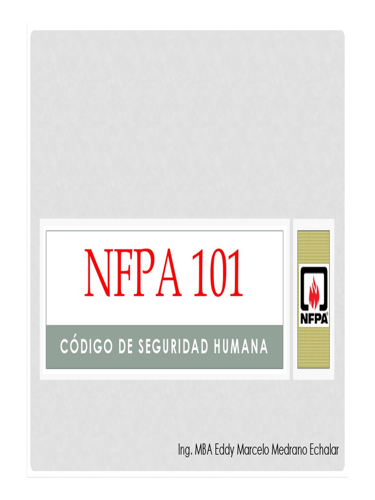 Nfpa 101 | PDF | Bienestar | Medicina