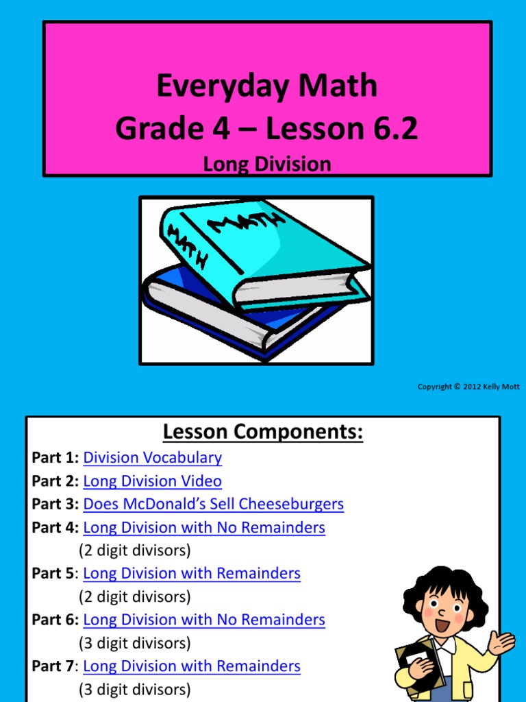 Everyday Math 6.2 Long Division | PDF | Division (Mathematics ...