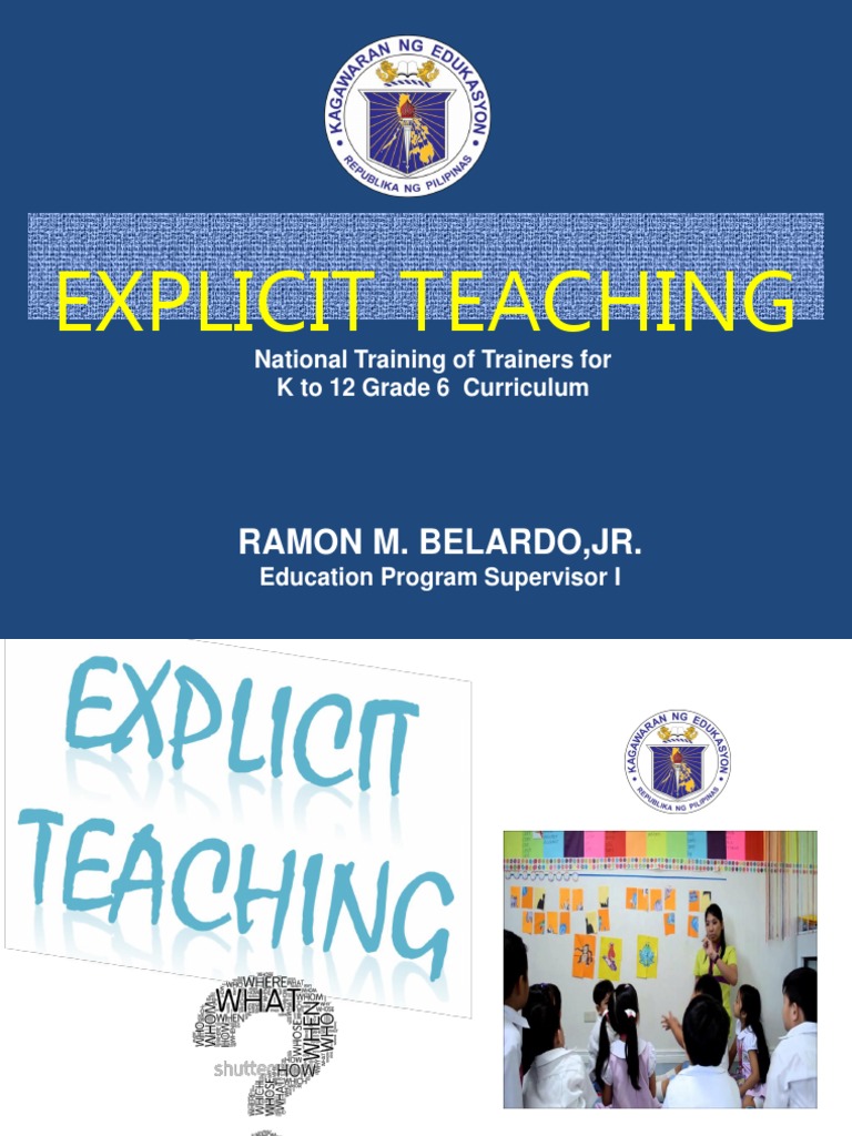 NTOT Grade 6 Explicit Teaching | PDF | Teachers | Education Theory
