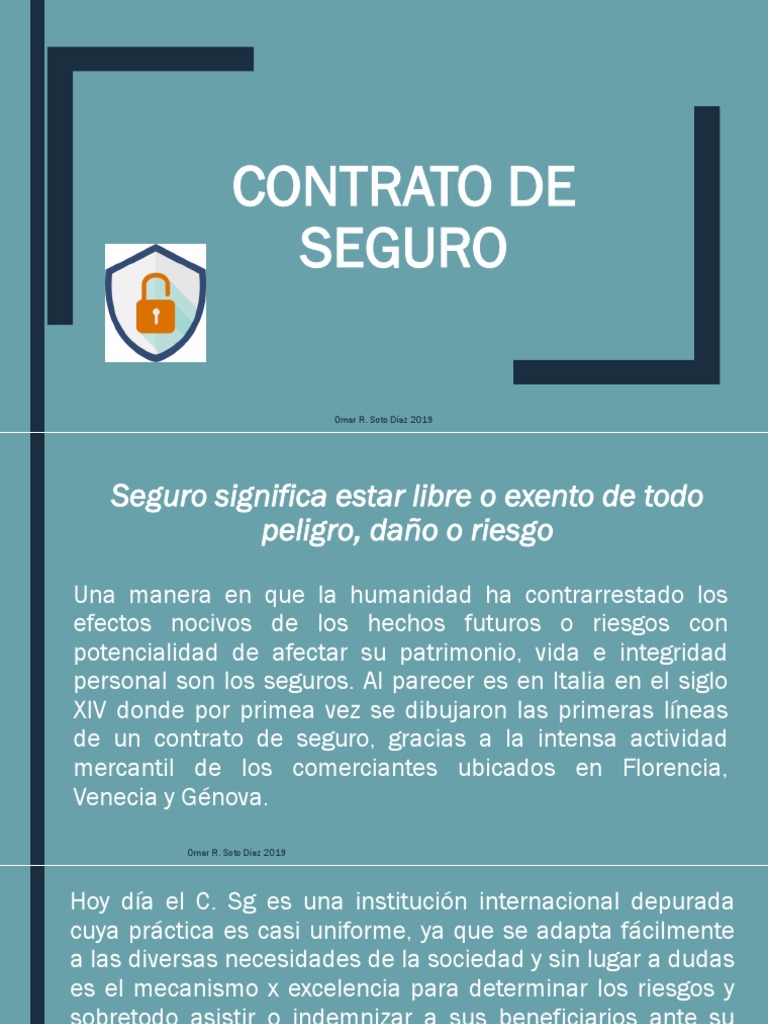 Contrato de Seguro | PDF | Póliza de seguros | Seguro