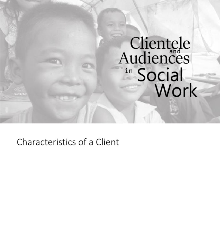 Clientele and Audiences in Social Work | PDF