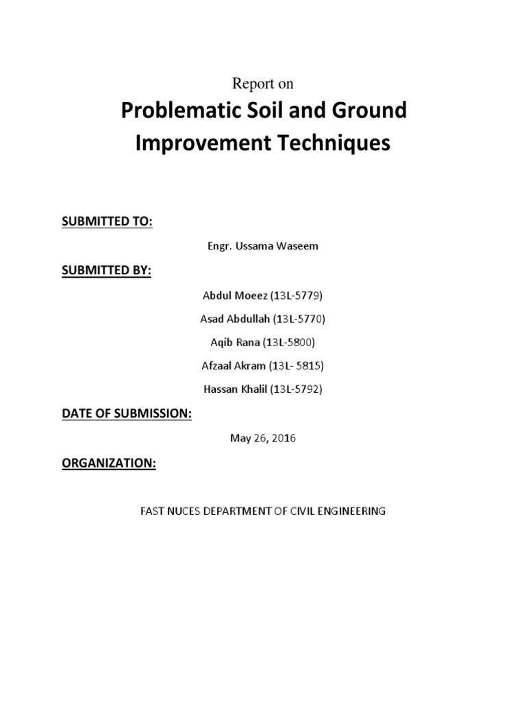 Problematic Soil and Ground Improvement | PDF | Soil | Sodium
