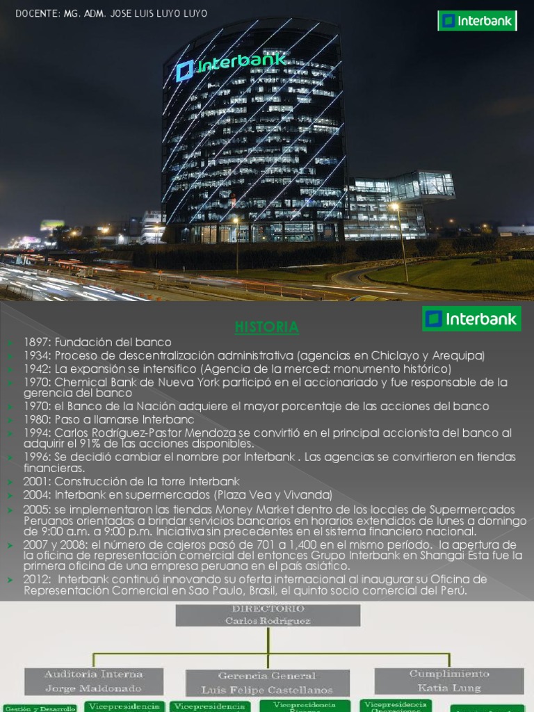 Historia y Evolución de Interbank | PDF | Bancario | Business