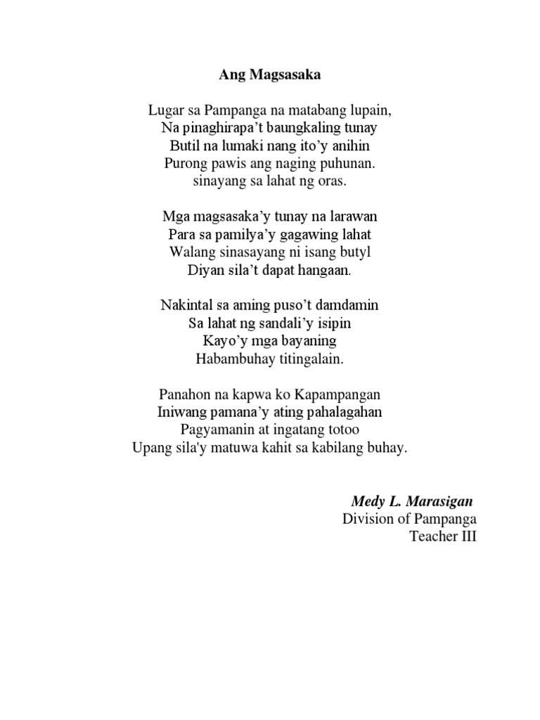 Ang Magsasaka | PDF