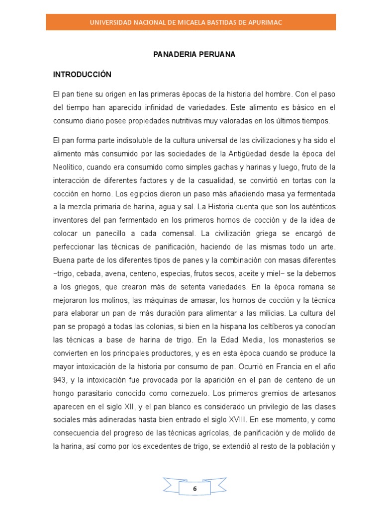 Panaderia Peruana | PDF | Panes | Maíz