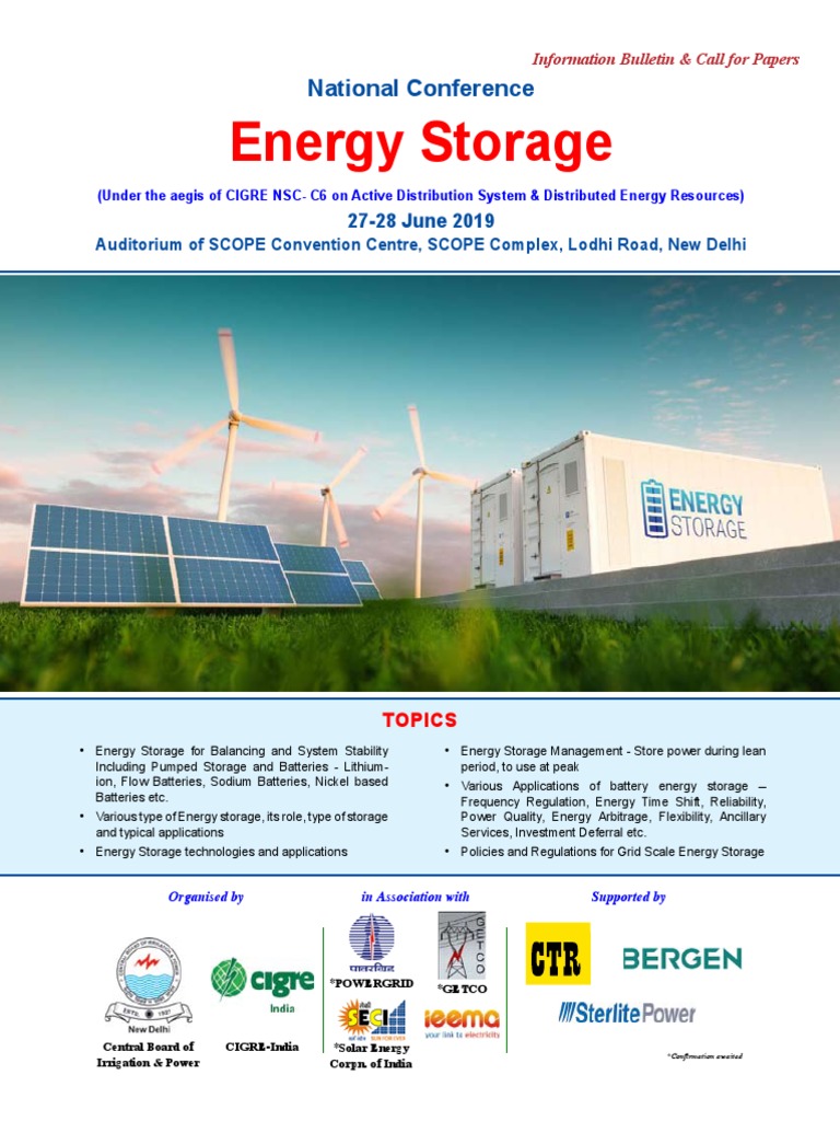 Energy Storage 27 June 2019 A | PDF | Energy Storage | Renewable Energy