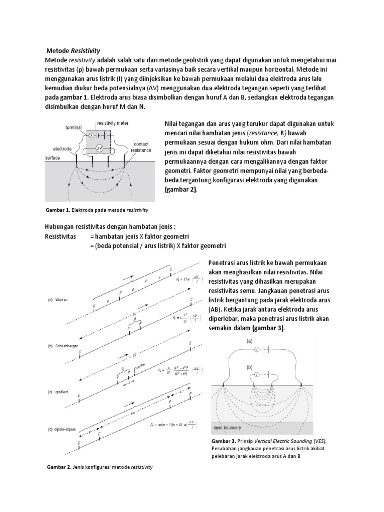 Laporan Metode Resistivity | PDF