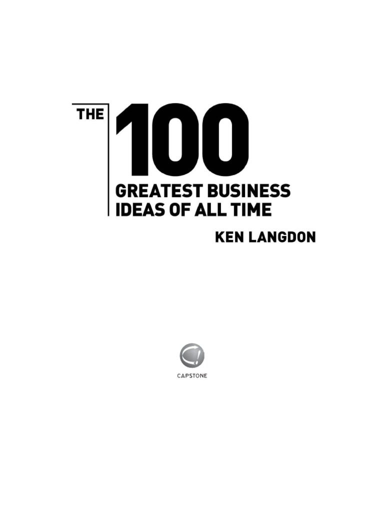 100-Great Ideas Seeling in Business | PDF