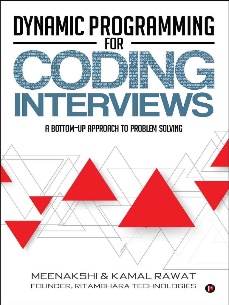 Meenakshi, Kamal Rawat - Dynamic Programming For Coding Interviews - A Bottom-Up Approach To ...