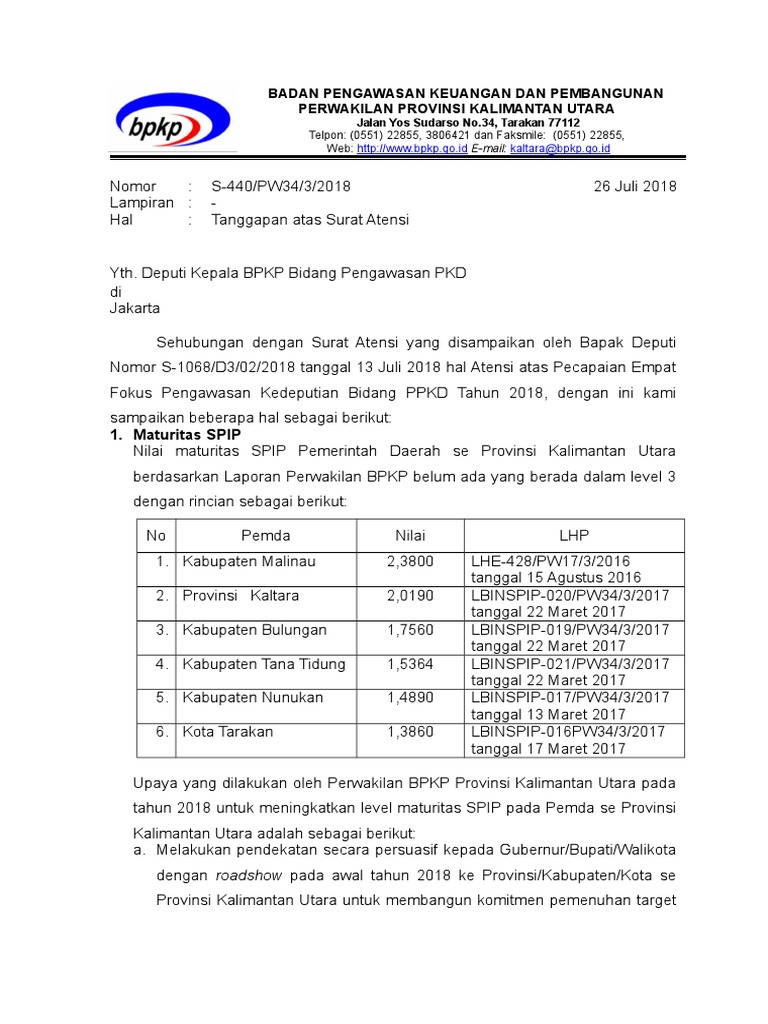 Kebijakan PK APIP | PDF