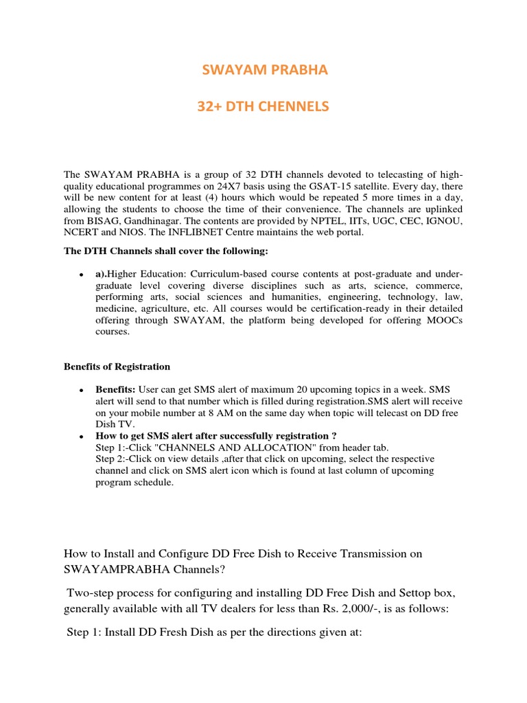 Format For Subject Specific Views | PDF | Satellite Television ...