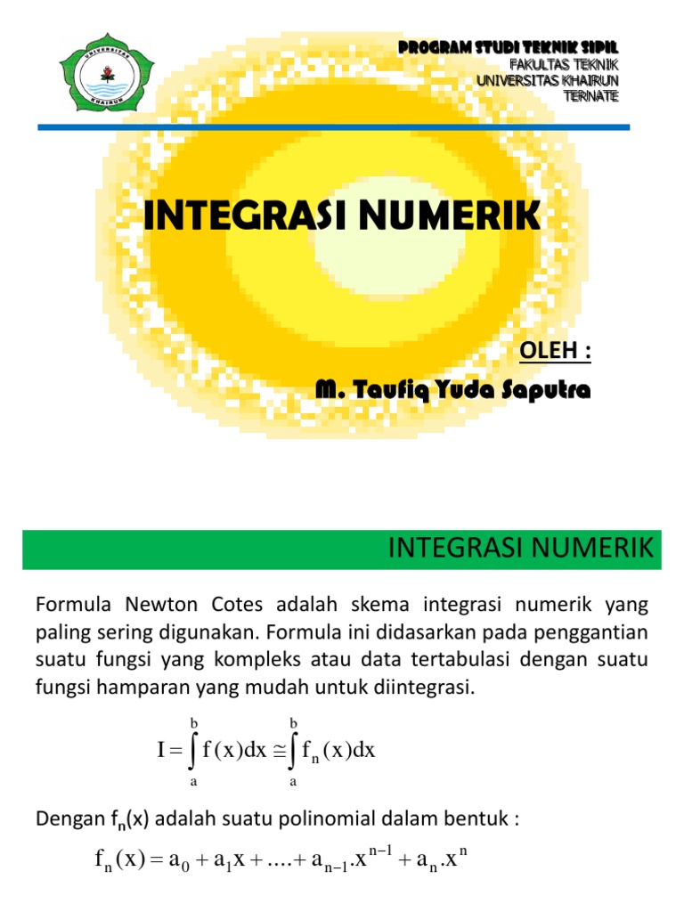 Integrasi Numerik | PDF