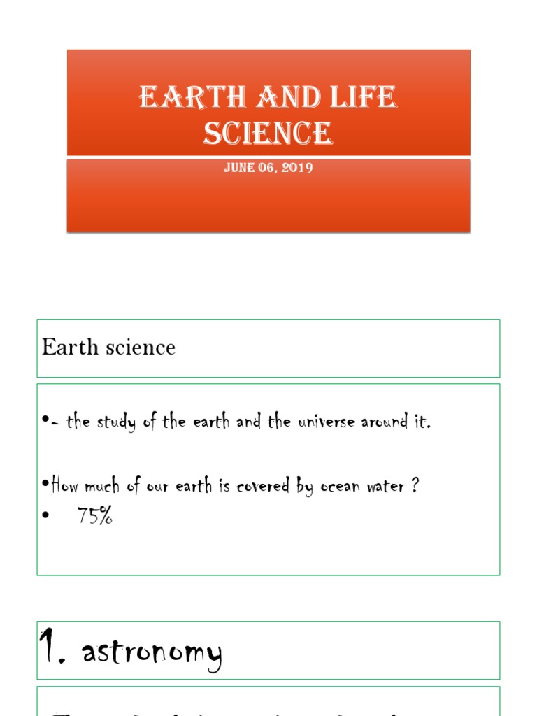 Overview of Earth and Life Sciences | PDF | Earth Sciences | Earth