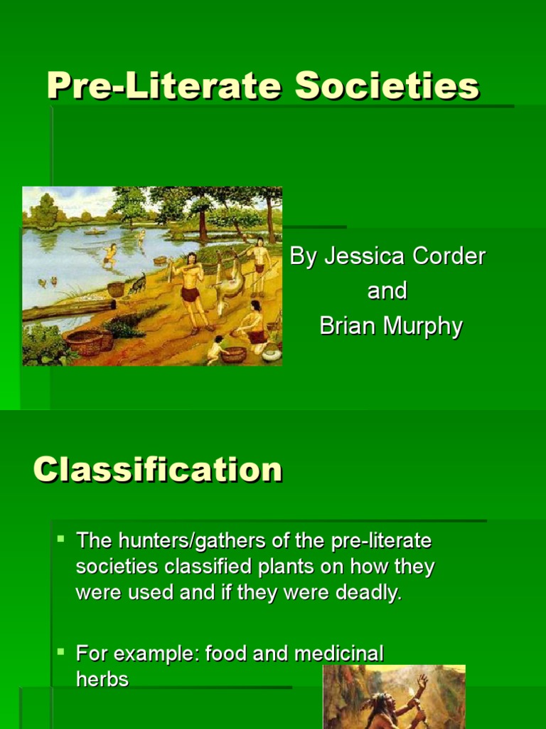Preliterate Societies | PDF