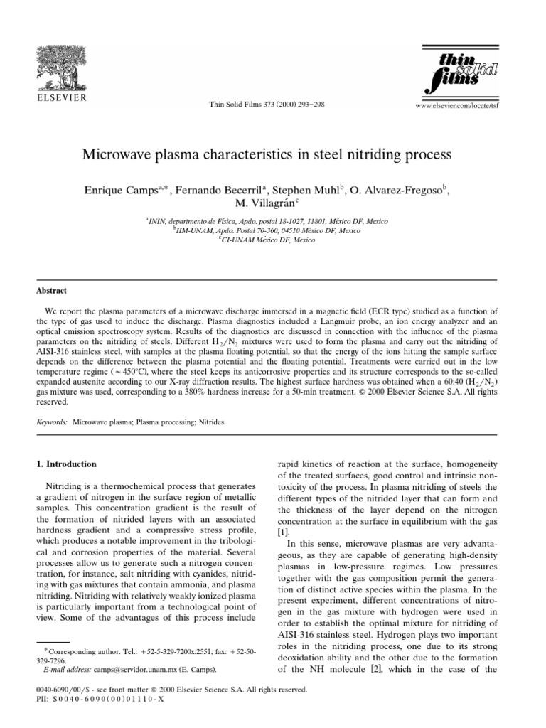Endothermic Gas Generators | PDF | Plasma (Physics) | Emission Spectrum