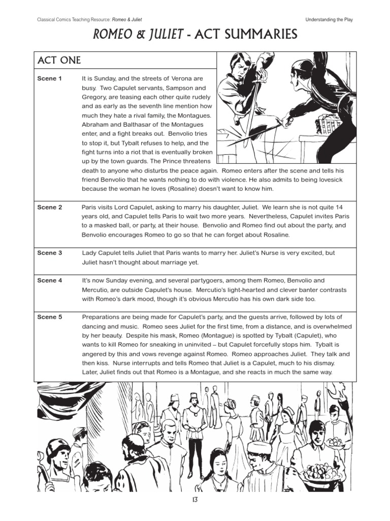 Romeo and Juliet Activities PDF | PDF | Characters In Romeo And Juliet ...