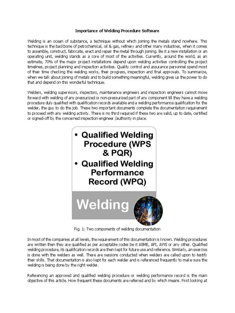 Importance of Welding Software | PDF | Welding | Construction