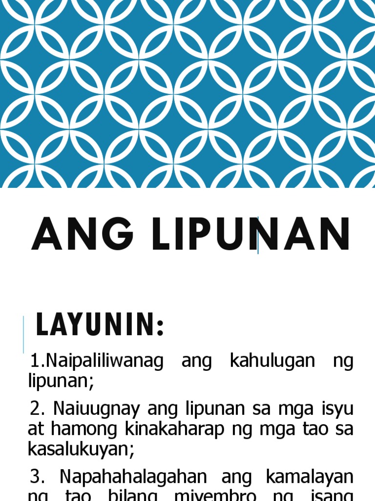Ang Lipunan | PDF